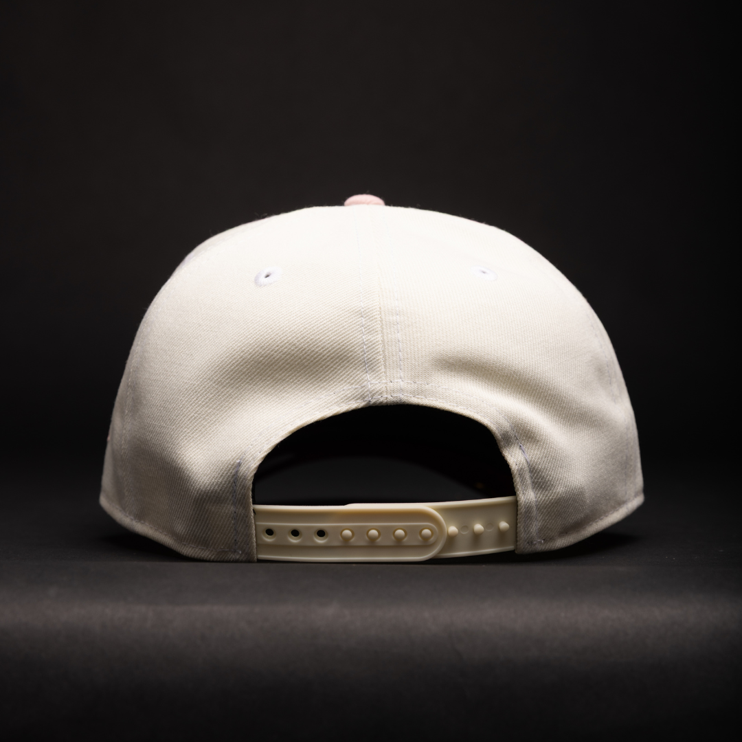 NEW ERA 9FIFTY A-FRAME CHROME/PINK CHICAGO WHITE SOX W/ ROSES + 75TH A