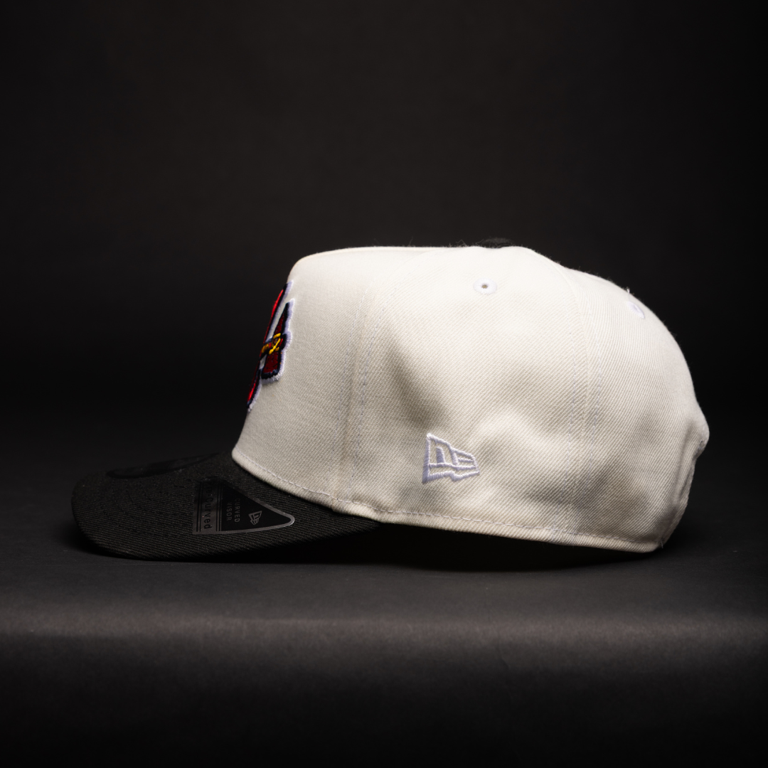 NEW ERA 9FIFTY A-FRAME CHROME/BLACK ATLANTA BRAVES W/ 2017 INAUGURAL S