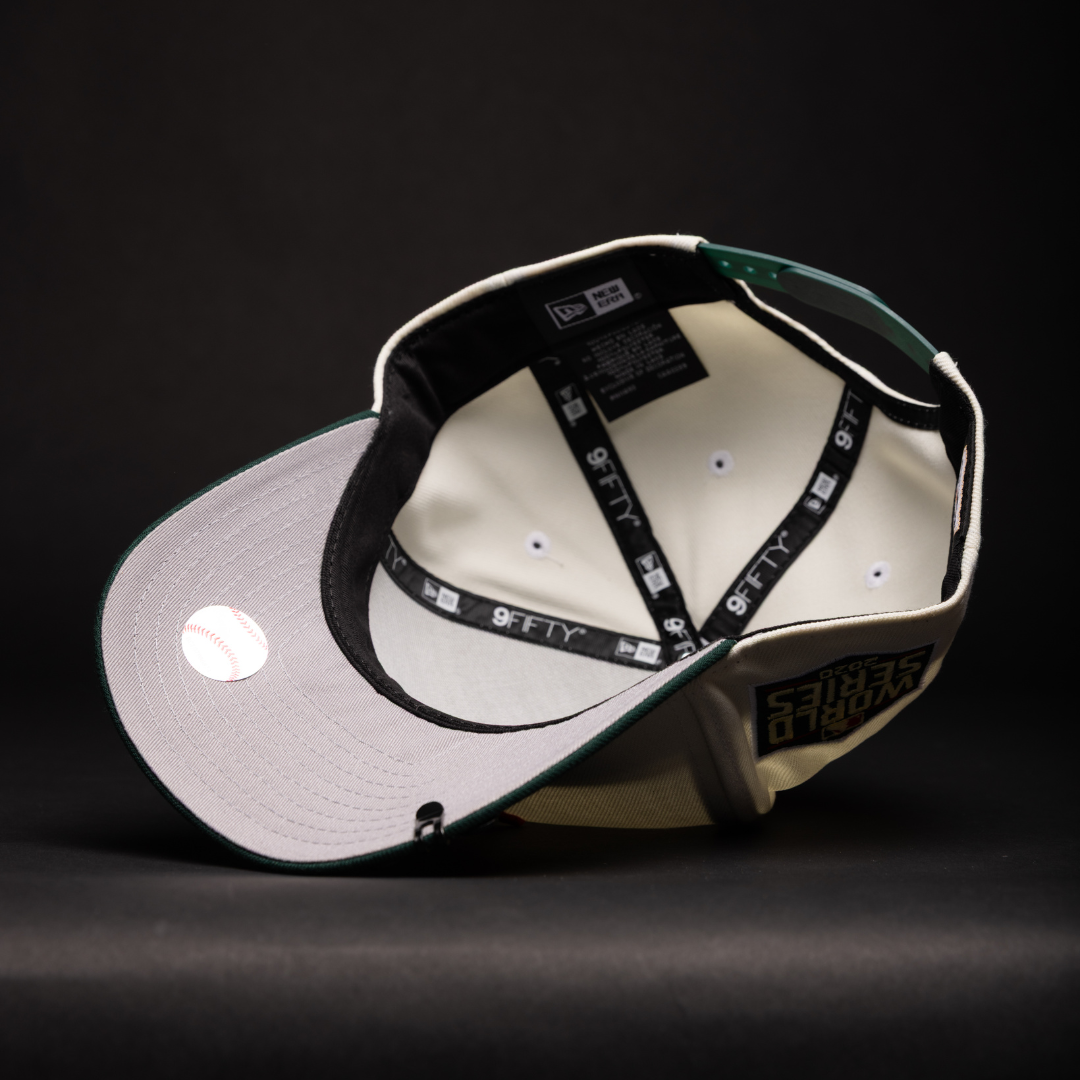 NEW ERA 9FIFTY A-FRAME CHROME/FOREST GREEN LOS ANGELES DODGERS SNAPBAC