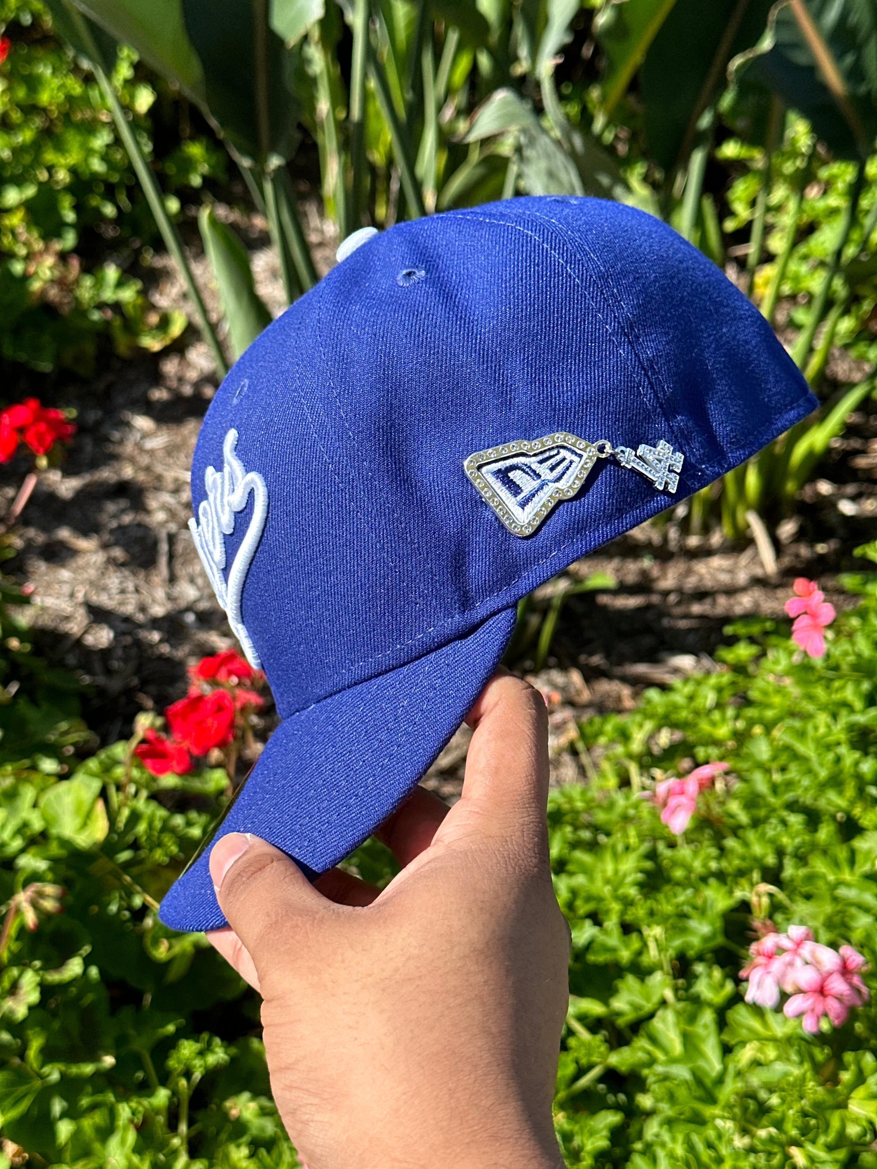 NEW ERA 59FIFTY BLUE LOS ANGELES DODGERS SCRIPT W/ 40TH ANNIVERSARY SI