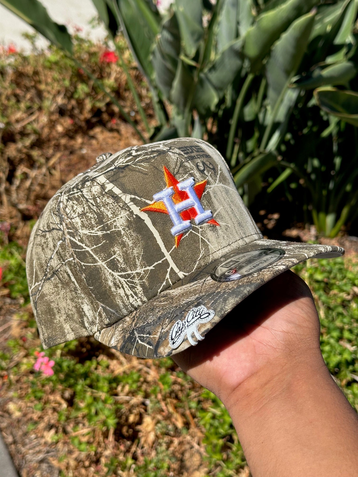 NEW ERA EXCLUSIVE 9FIFTY A-FRAME REALTREE HOUSTON ASTROS SNAPBACK