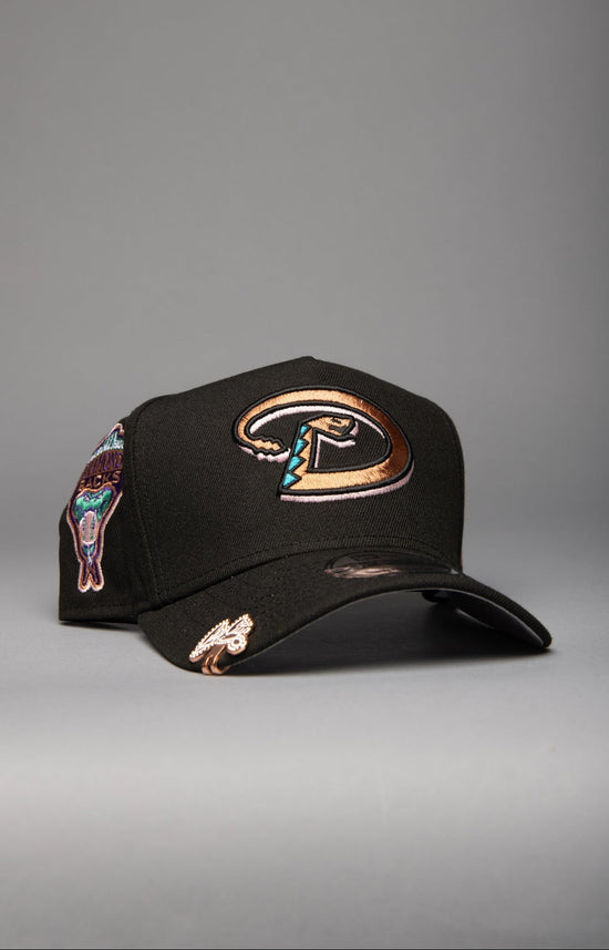 NEW ERA 9FIFTY A-FRAME BLACK ARIZONA DIAMONDBACKS SNAPBACK W/ 1998 INA