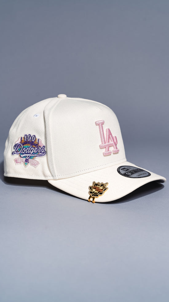 NEW ERA 9FIFTY A-FRAME WHITE LOS ANGELES DODGERS W/ 100TH ANNIVERSARY