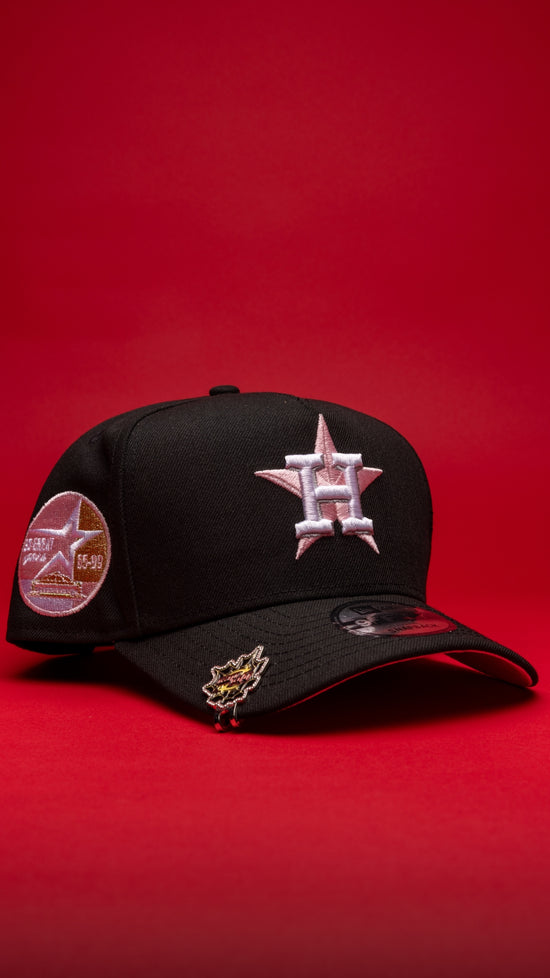 NEW ERA 9FIFTY A-FRAME BLACK HOUSTON ASTROS SNAPBACK W/ 35 GREAT YEARS