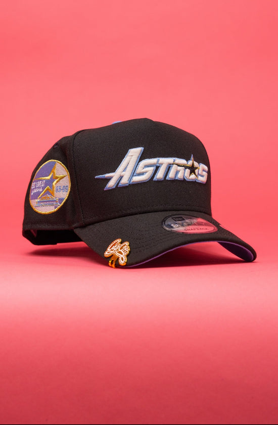 NEW ERA 9FIFTY A-FRAME BLACK HOUSTON ASTROS SNAPBACK W/ "35 GEAT YEARS