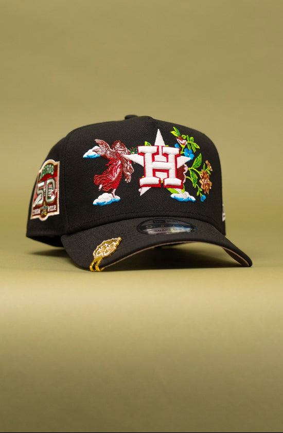 NEW ERA 9FIFTY A-FRAME BLACK HOUSTON ASTROS "CITY OF ANGELS" W/ 50TH A